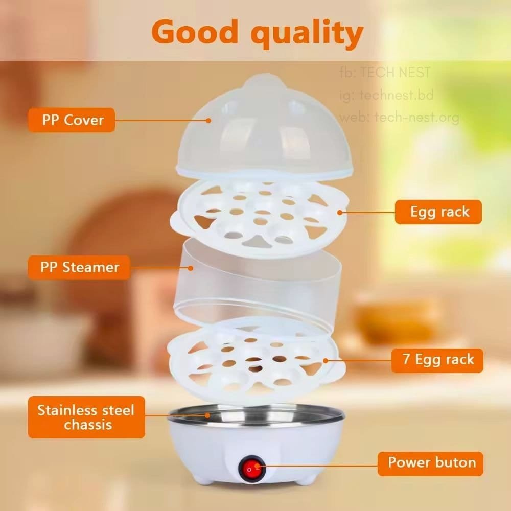 Multifunctional Double Layer Electric Egg Cooker – TECH NEST